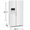 FRIGIDAIRE Side By Side Refrigerator with LED lighting FRSS2
