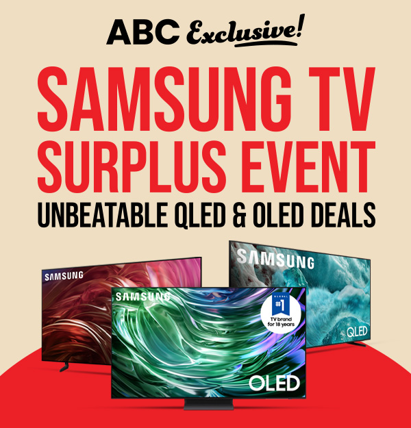 samsung tv surplus event | ABC Warehouse
